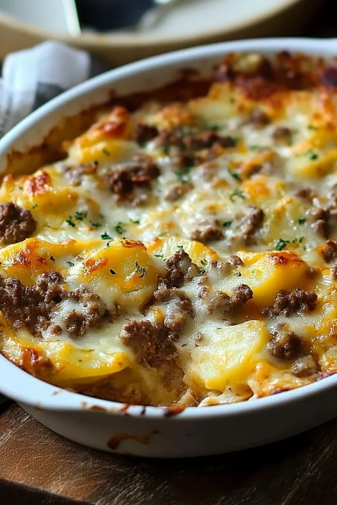 Cheesy Ground Beef and Potato Casserole: A Comfort Food Classic - Savoring Moments