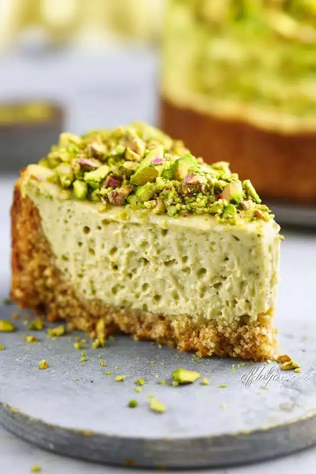 Pistachio Cheesecake - Savoring Moments