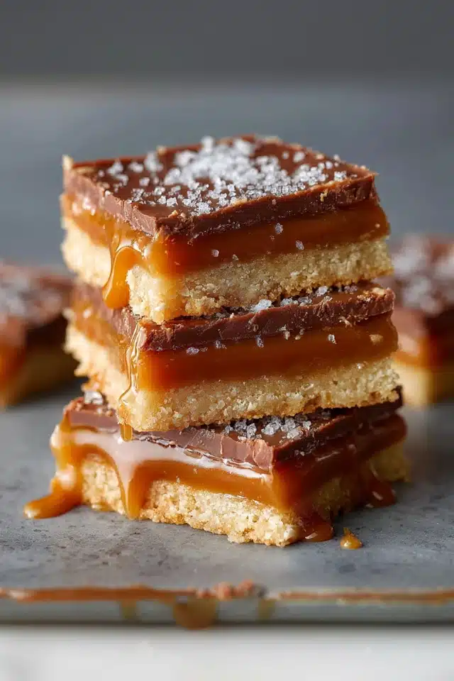 A Cozy Treat: The Story Behind Salted Caramel Shortbread Bars ...