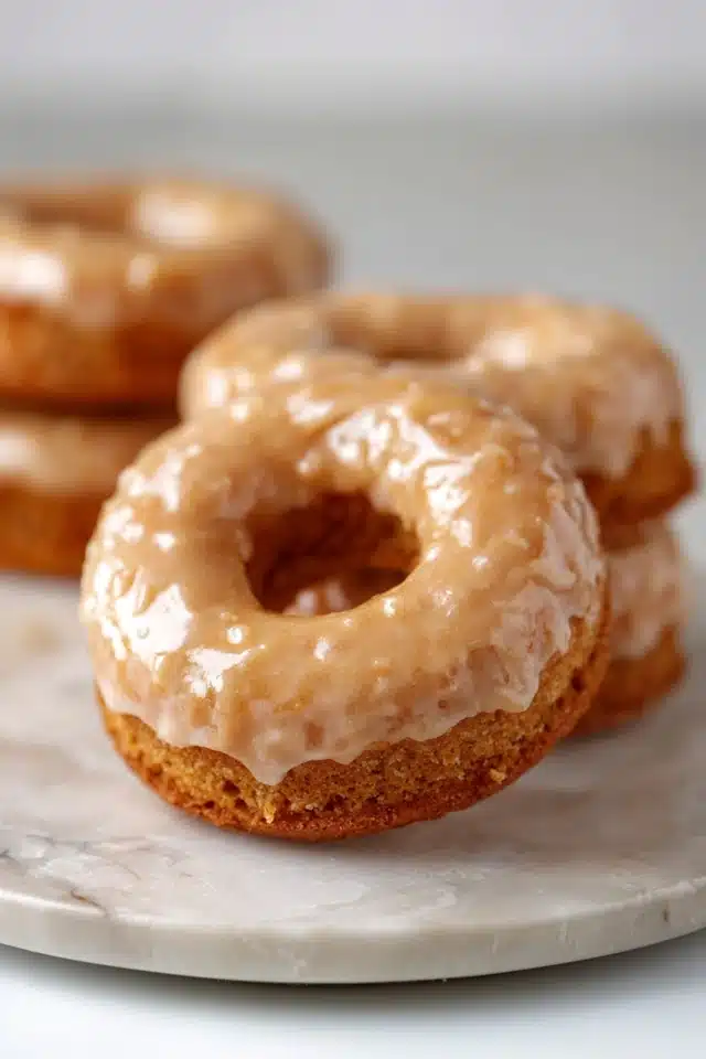 Baked Maple Donuts with Maple Glaze - Savoring Moments