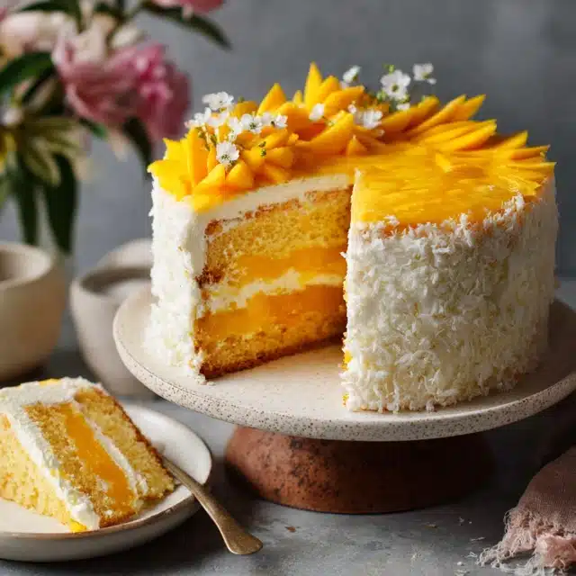 Mango Cake - Savoring Moments