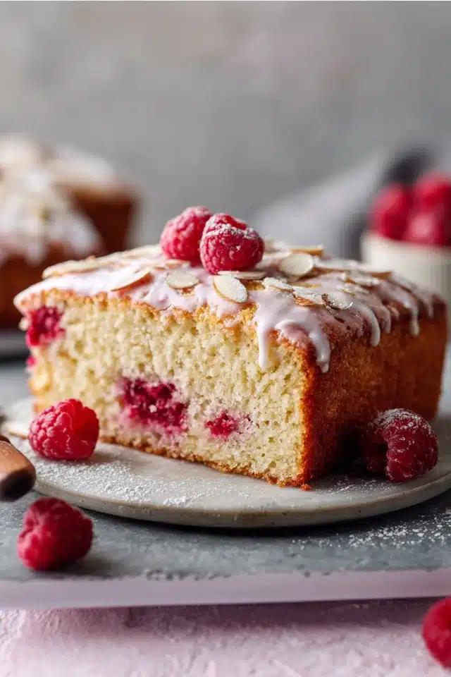 Almond Raspberry Cake - Savoring Moments