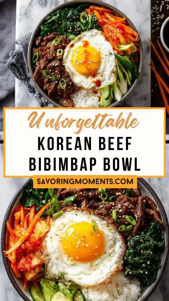 Korean Beef Bibimbap Bowl - Savoring Moments