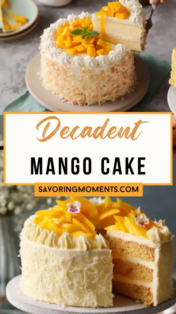 Mango Cake - Savoring Moments