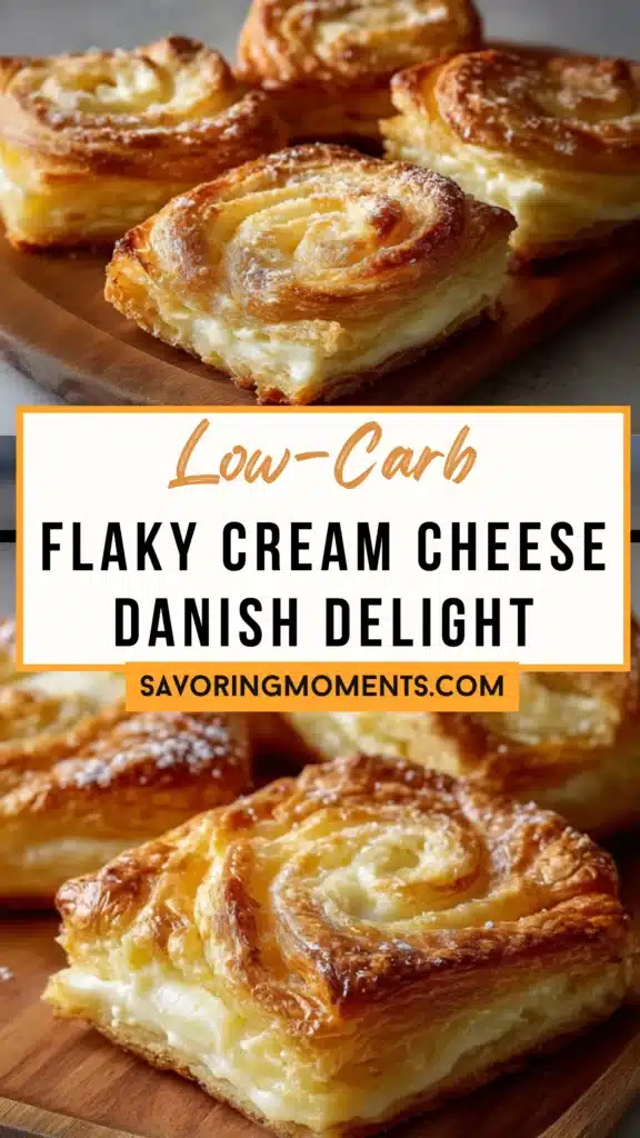 Low-Carb Flaky Cream Cheese Danish Delight - Savoring Moments