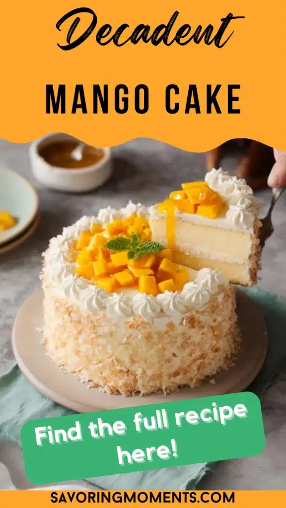Mango Cake - Savoring Moments
