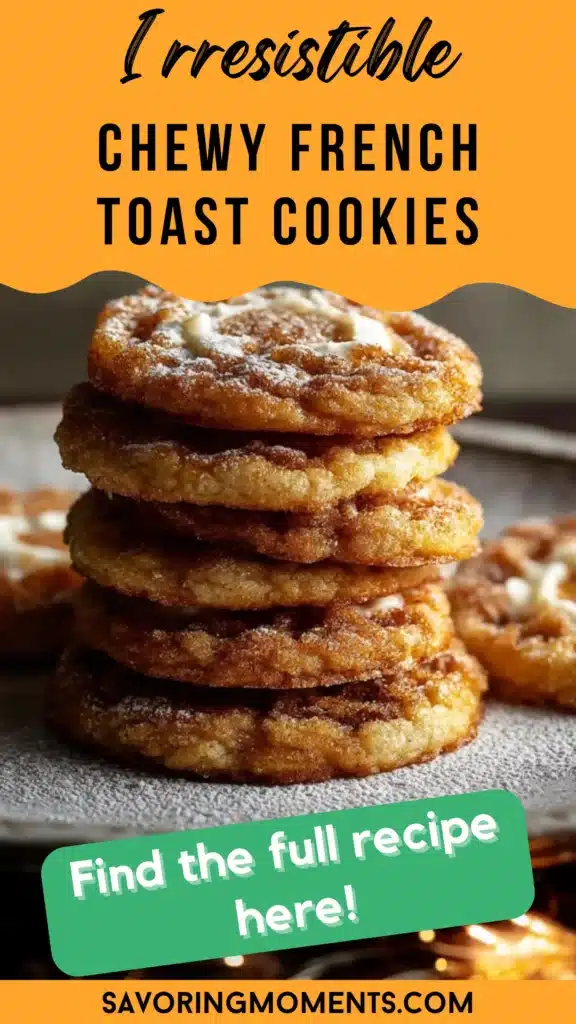 Chewy French Toast Cookies - Savoring Moments