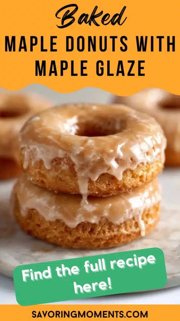 Baked Maple Donuts with Maple Glaze - Savoring Moments