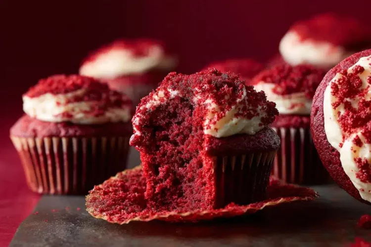 Red Velvet Muffins - Savoring Moments