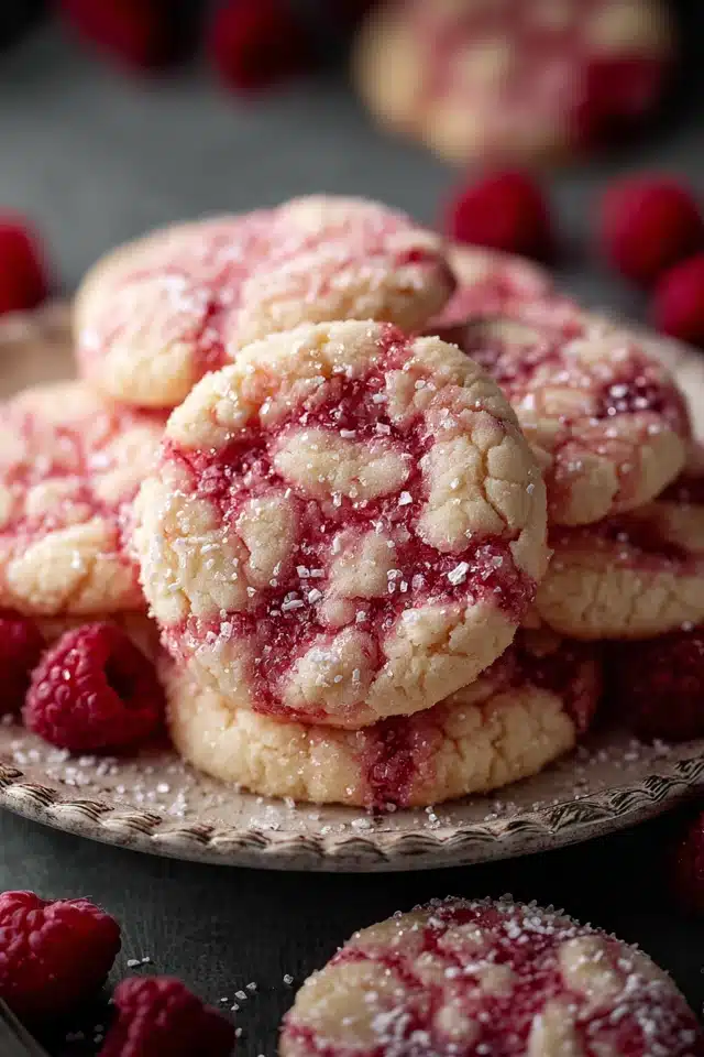 Sweet Raspberry Sugar Cookies - Savoring Moments