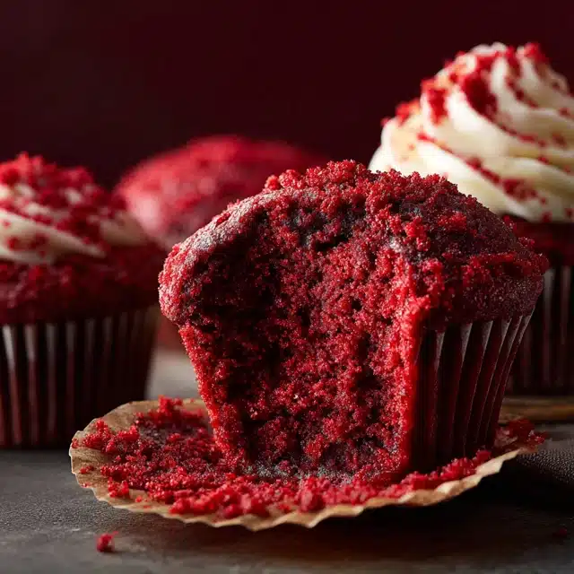 Red Velvet Muffins - Savoring Moments