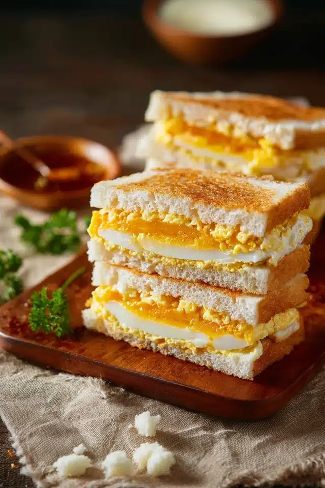 Japanese Egg Sandwich - Savoring Moments