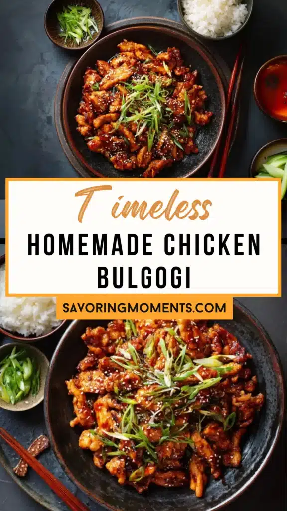 Homemade Chicken Bulgogi - Savoring Moments
