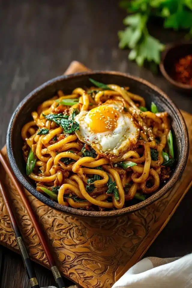 Japanese Yaki Udon - Savoring Moments