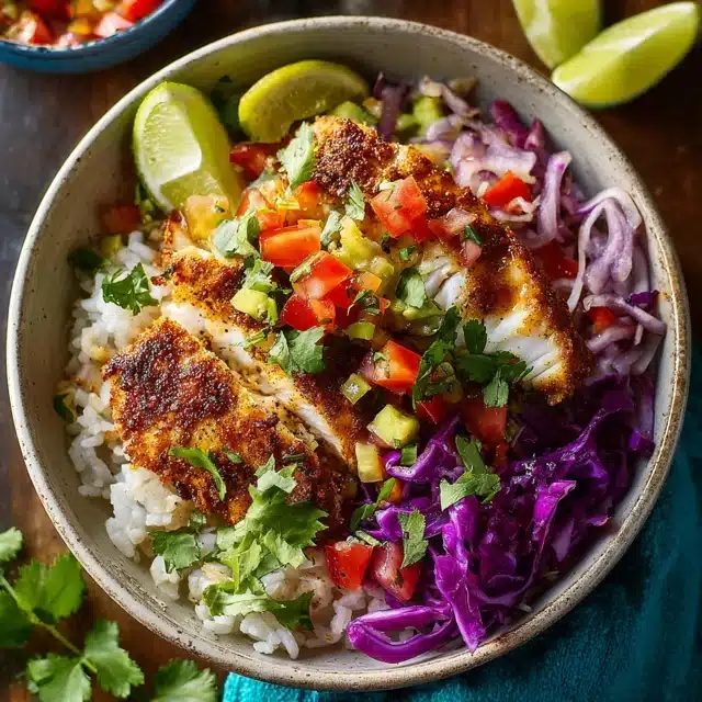 Baja Fish Taco Bowls - Savoring Moments