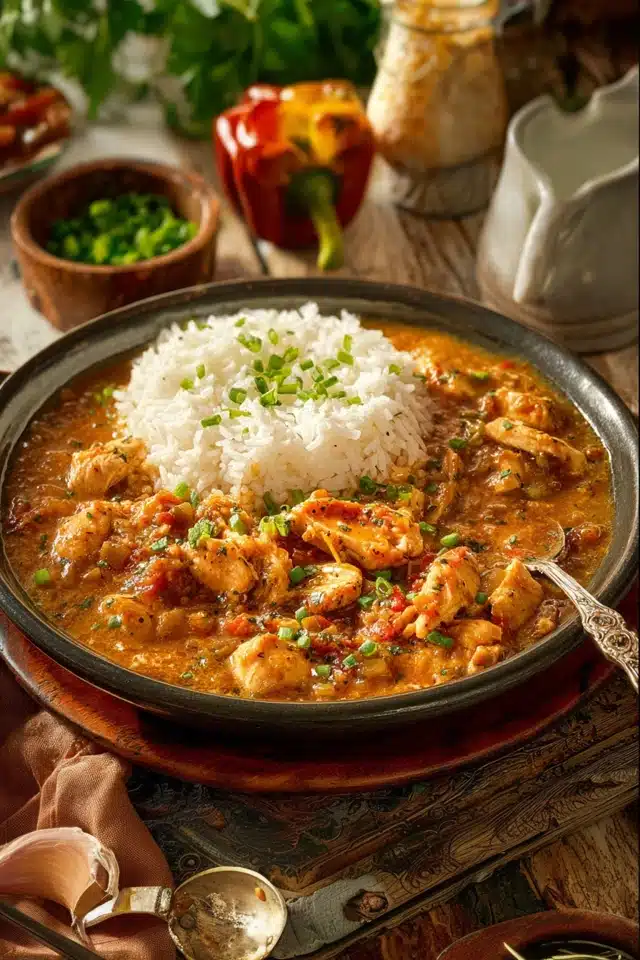 Chicken Étouffée - Savoring Moments