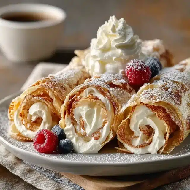 Cheesecake Crepe Roll Ups - Savoring Moments