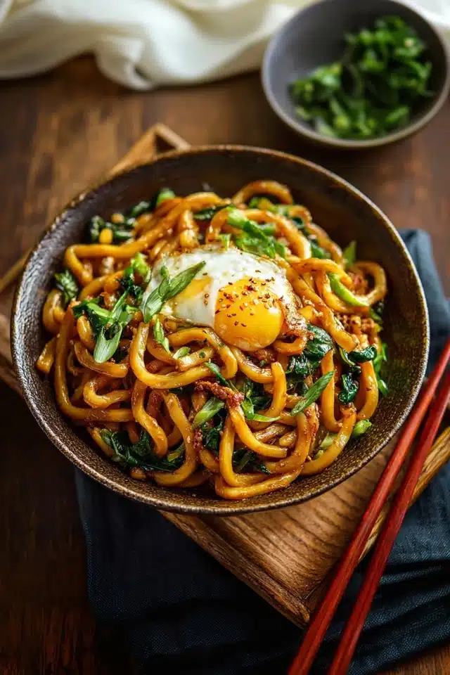 Japanese Yaki Udon - Savoring Moments