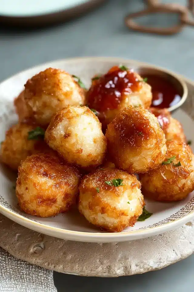 Chinese Chicken Balls with Sweet and Sour Sauce - Savoring Moments