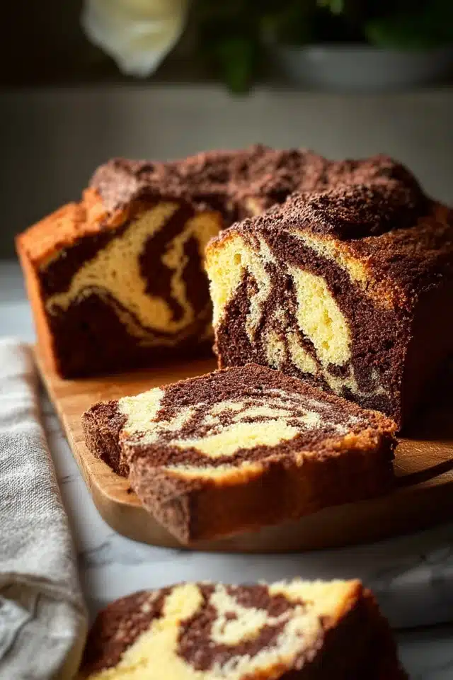 Marble Cake - Savoring Moments