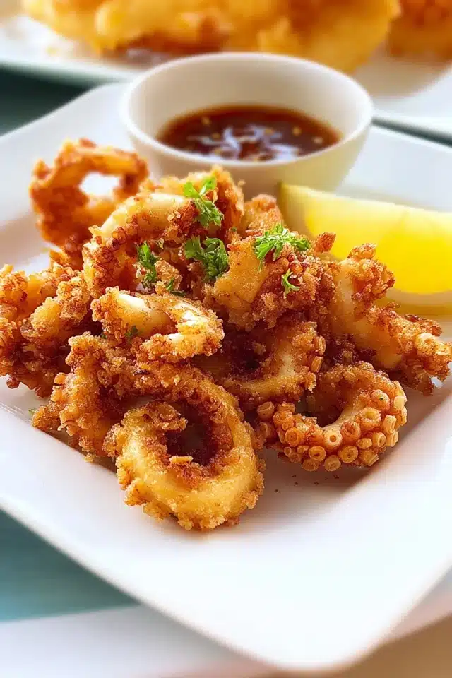 Crispy Fried Baby Octopus - Savoring Moments