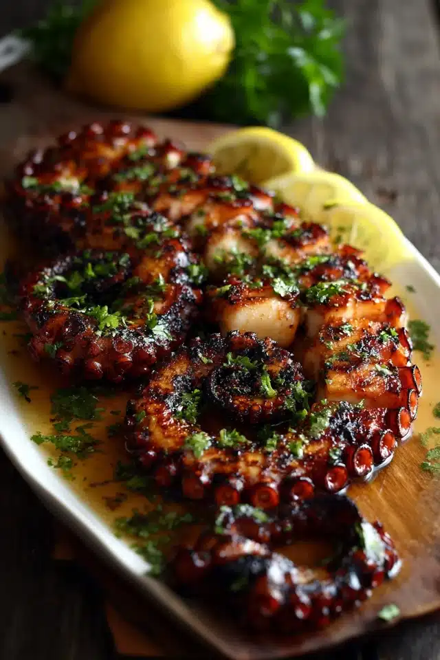 Grilled Octopus at Home: The Foolproof Method - Savoring Moments