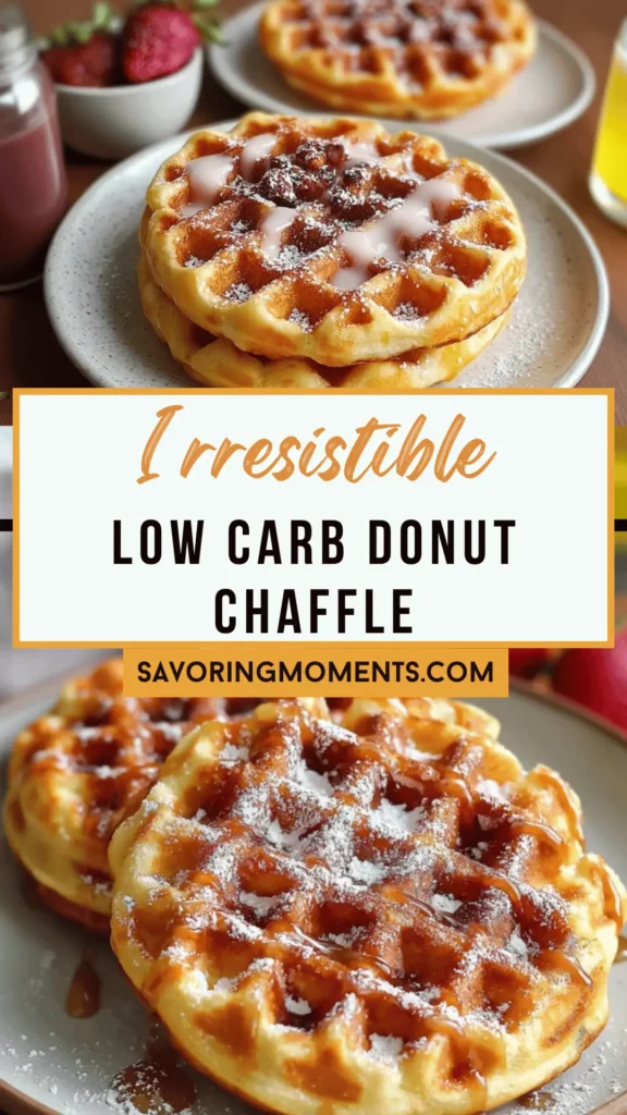 Low Carb Donut Chaffle: A Guilt-Free Sweet Keto Delight - Savoring Moments