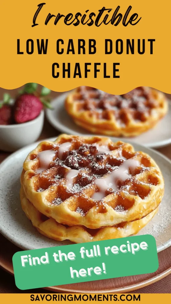 Low Carb Donut Chaffle: A Guilt-Free Sweet Keto Delight - Savoring Moments