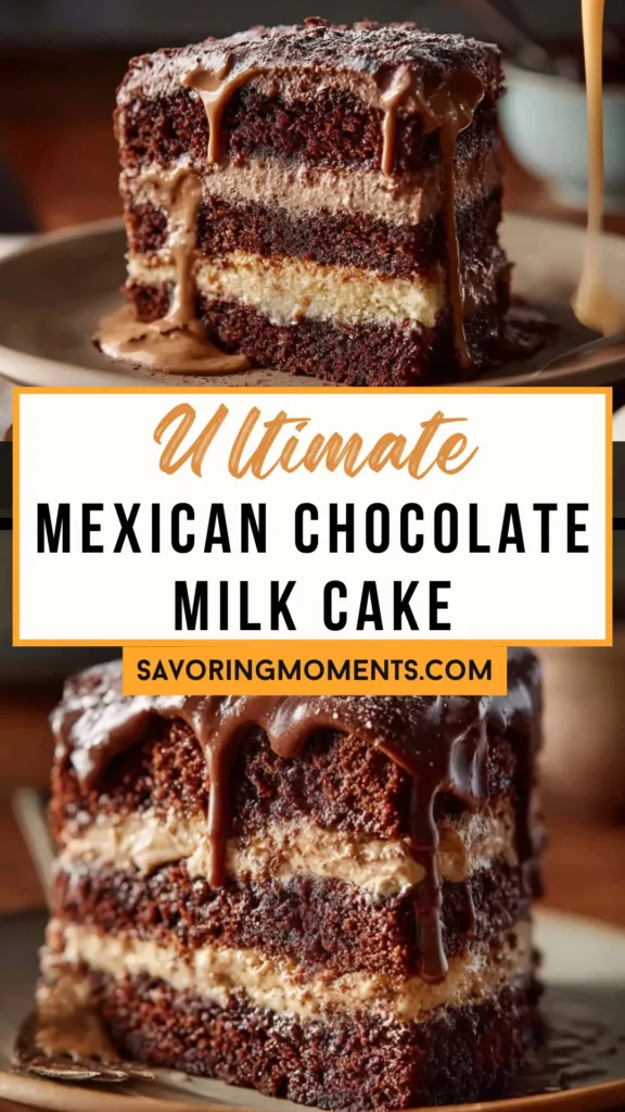 Mexican Chocolate Milk Cake - Savoring Moments