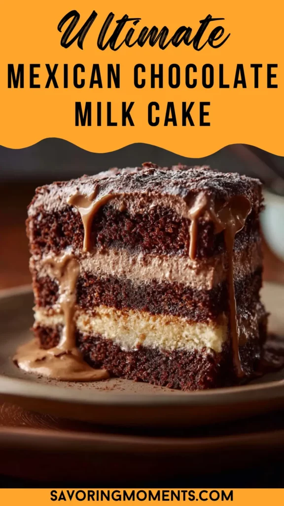 Mexican Chocolate Milk Cake - Savoring Moments