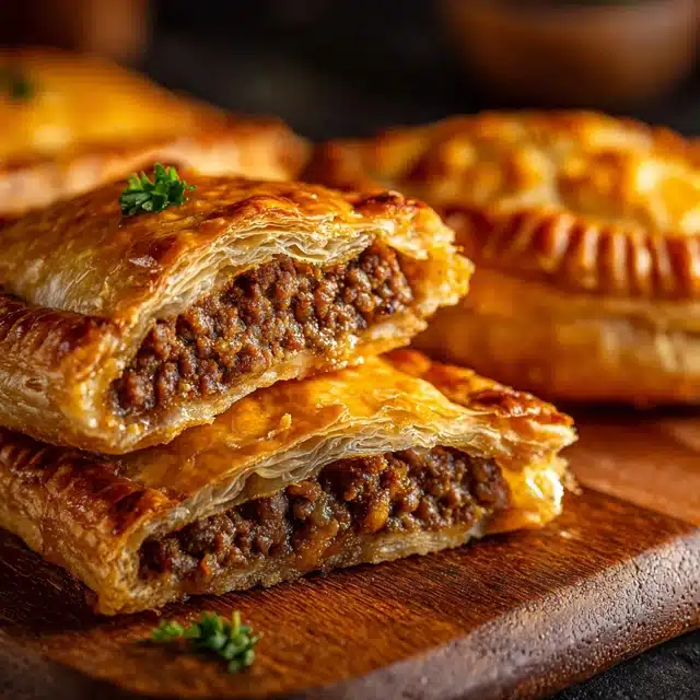Crispy Meat Pies - Savoring Moments