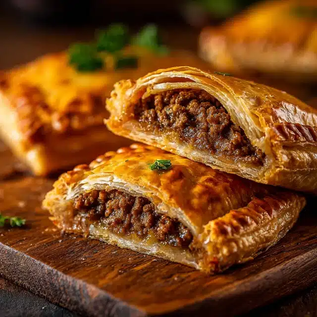 Crispy Meat Pies - Savoring Moments
