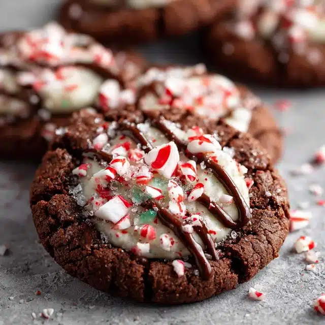 Peppermint Hot Chocolate Cookies - Savoring Moments