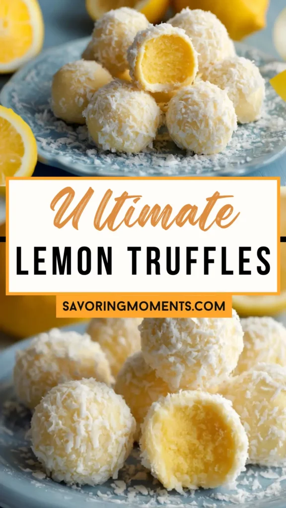 Lemon Truffles - Savoring Moments