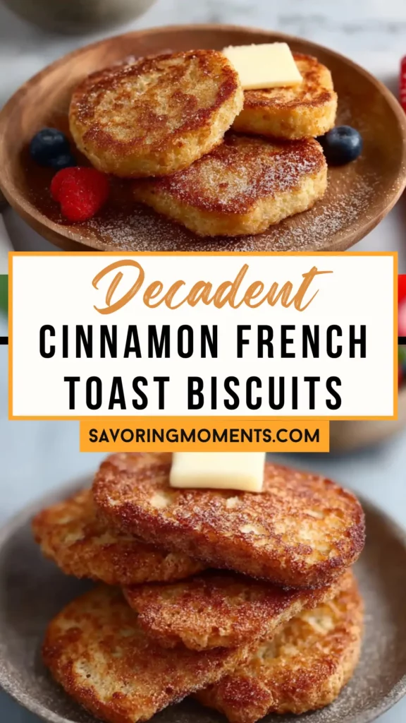 Cinnamon French Toast Biscuits - Savoring Moments
