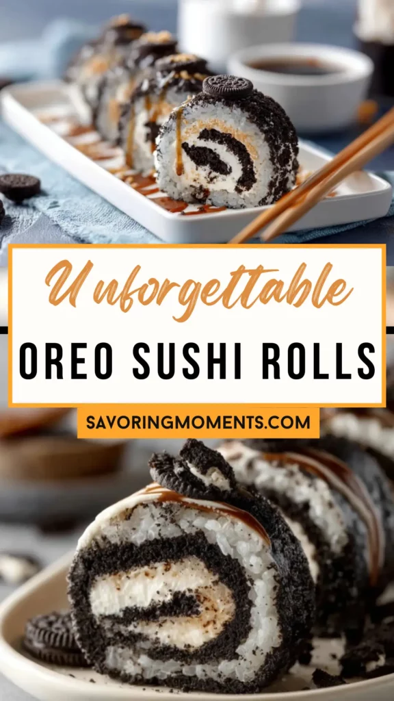 Oreo Sushi Rolls - Savoring Moments