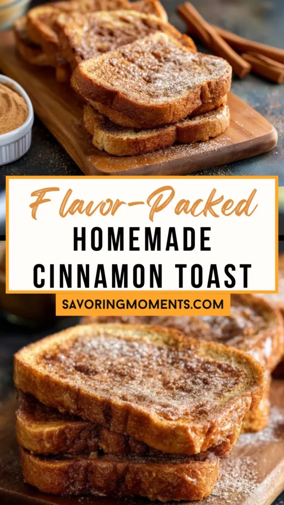 Homemade Cinnamon Toast - Savoring Moments