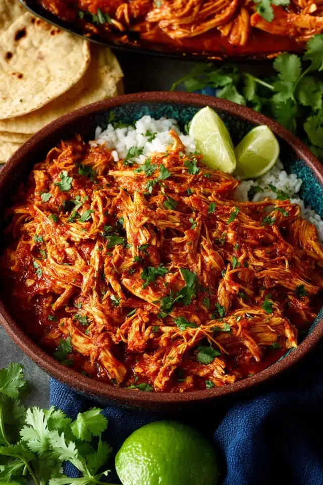 Tinga de Pollo (Mexican Shredded Chicken in Smoky Chipotle Sauce ...