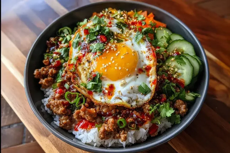 Bang Bang Ground Turkey Rice Bowls - Savoring Moments
