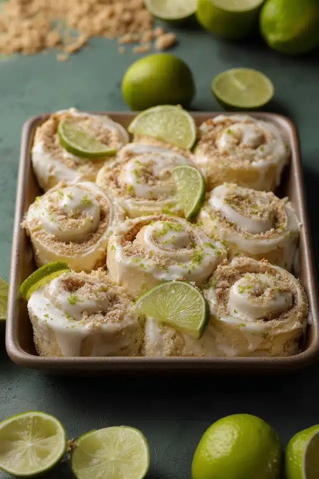 Key Lime Pie Rolls - Savoring Moments