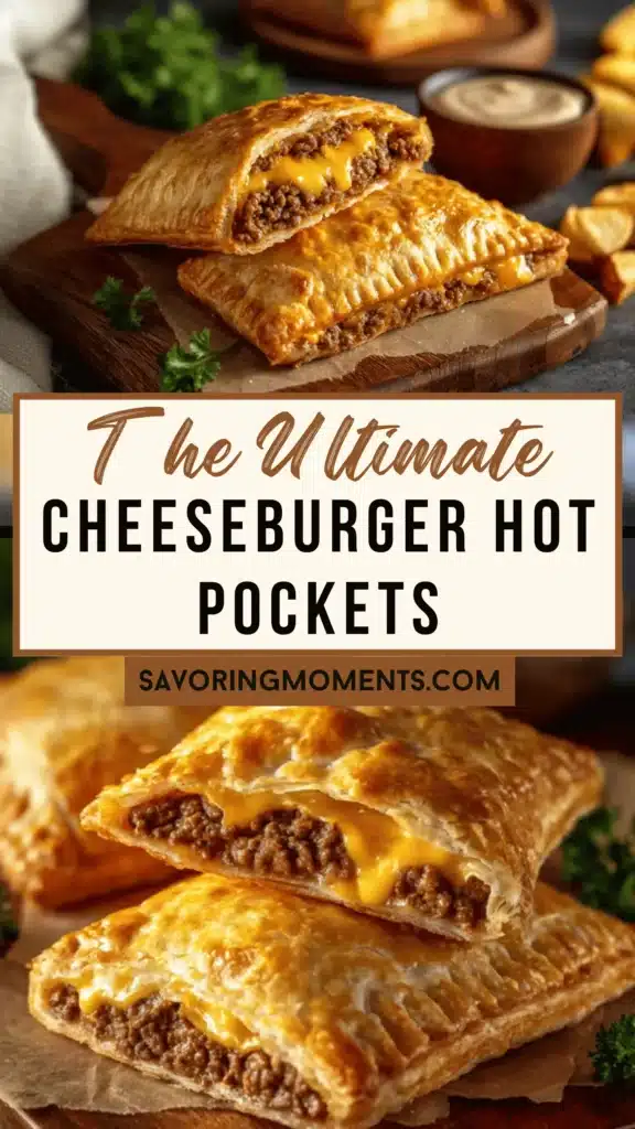 Cheeseburger Hot Pockets - Savoring Moments