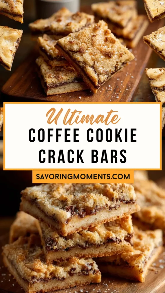 Coffee Cookie Crack Bars - Savoring Moments