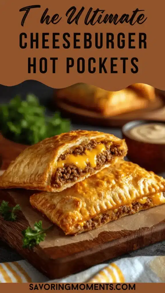 Cheeseburger Hot Pockets - Savoring Moments