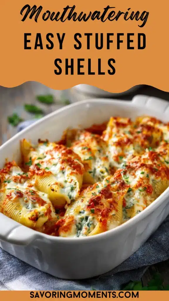 Easy Stuffed Shells - Savoring Moments