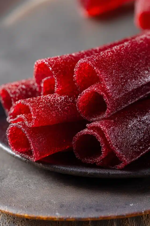 3 Ingredient Homemade Fruit Roll Ups - Savoring Moments