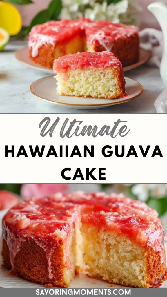 Hawaiian Guava Cake - Savoring Moments