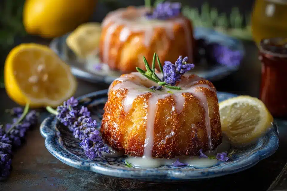 Mini Lemon Cakes with Lavender Glaze: A Little Taste of Spring ...