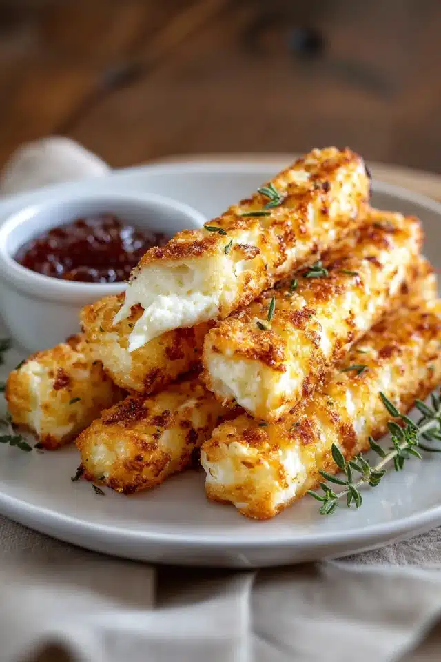 Cottage Cheese Cheese Sticks - Savoring Moments