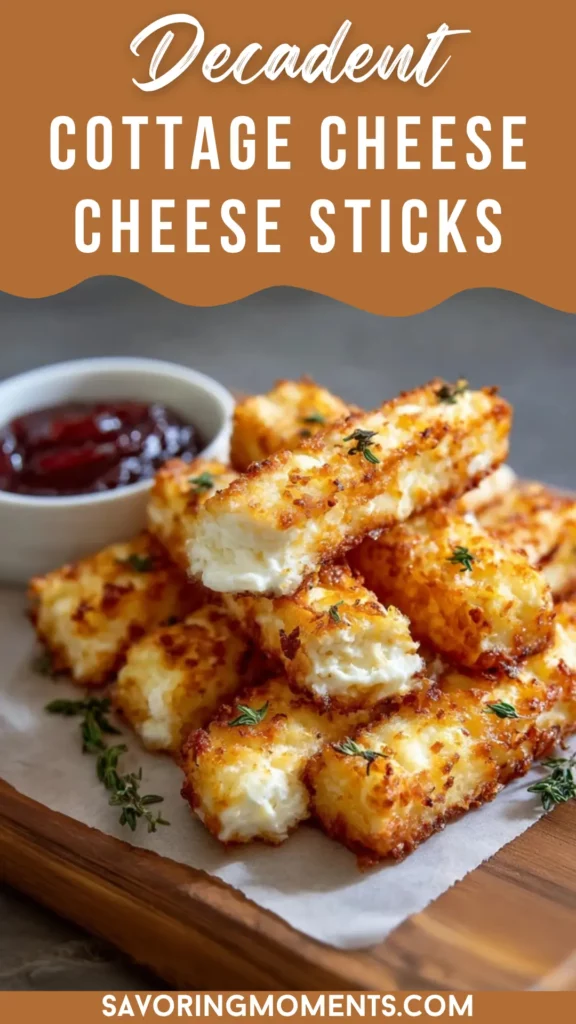 Cottage Cheese Cheese Sticks - Savoring Moments