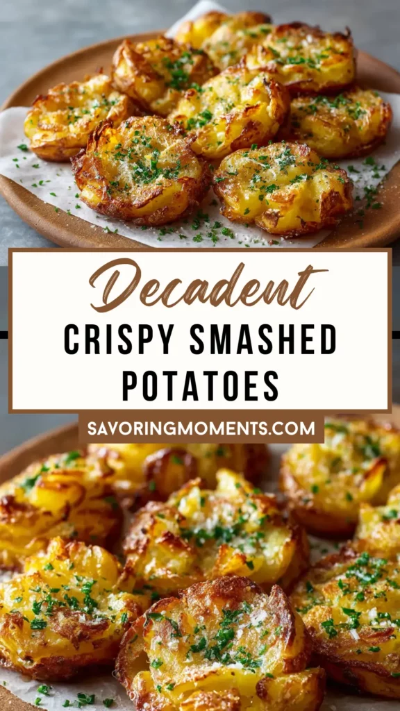 Crispy Smashed Potatoes - Savoring Moments